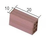 Aedes Ars 21001 Cegła Czerwona (10 x 30 mm / 100 szt)
