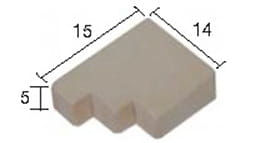 Aedes Ars 2228 Wspornik Kamienny Duży (15 x 14 mm / 50 szt.)
