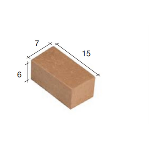 Aedes Ars 22312 Bloczki Kamienne Duże Czerwone (7 x 6 x 15 mm / 200 szt.)