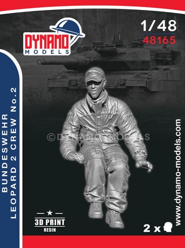NEW! Dynamo-Models 48165 German Bundeswehr Leopard 2 Crew - Soldier No.2 (3D-Printed)