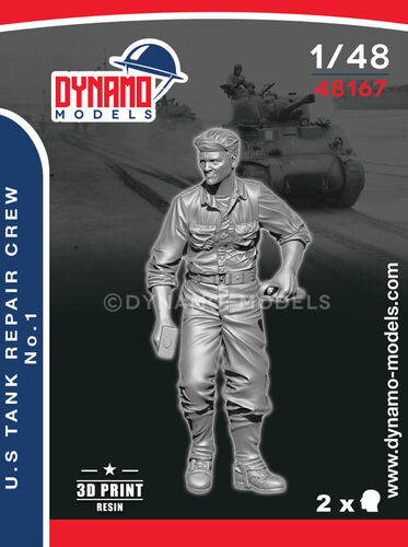 NEW! Dynamo-Models 48167 US WWII Tank Repair Crew No.1 (3D-Printed)