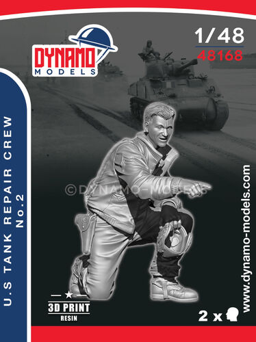 NEW! Dynamo-Models 48168 US WWII Tank Repair Crew No.2 (3D-Printed)