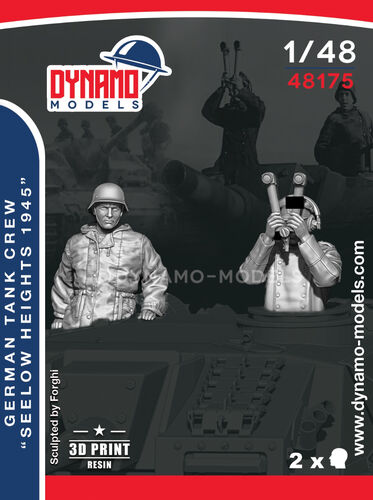 NEW! Dynamo-Models 48175 German Tank Crew Set - Seelowe Heights 1945 (3D-Printed)