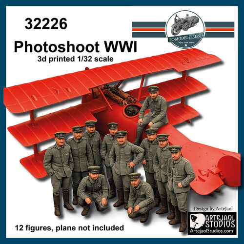 NEW! FC ModelTrend 32226 Photoshoot WWI - German Pilots (3D-Printed)