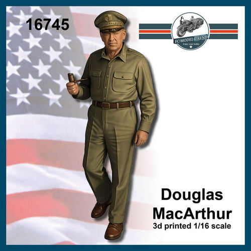 NEW! FC ModelTrend 16745 Douglas MacArthur - Figure (3D-Printed)