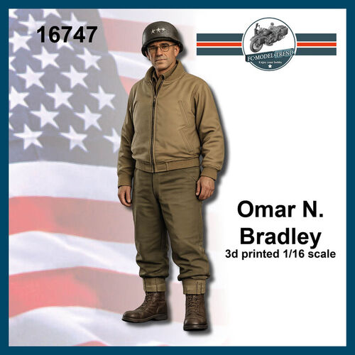 NEW! FC ModelTrend 16747 General Omar N. Bradley - Figure (3D-Printed)