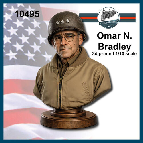 NEW! FC ModelTrend 10495 Omar Bradley - Bust (3D-Printed)