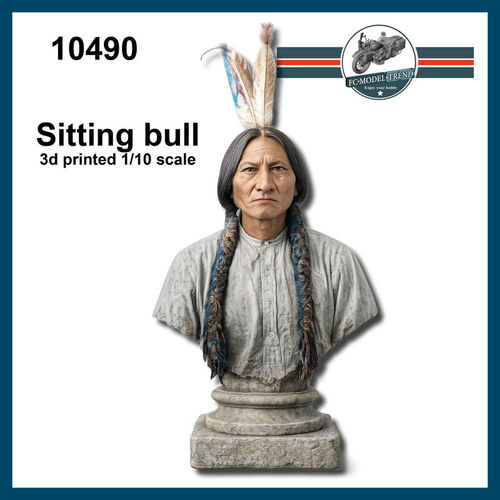 NEW! FC ModelTrend 10490 Sitting Bull - Bust (3D-Printed)