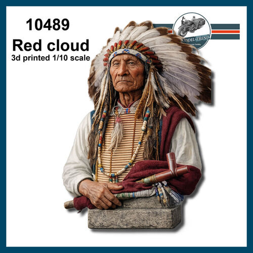 NEW! FC ModelTrend 10489 Red Cloud - Bust (3D-Printed)