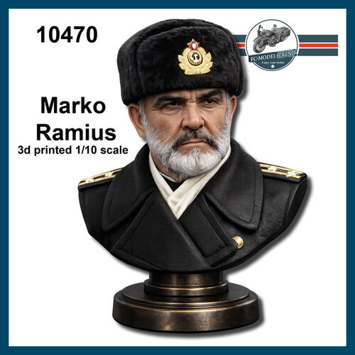 NEW! FC ModelTrend 10470 Marko Ramius - Bust (3D-Printed)