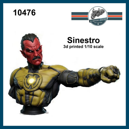 NEW! FC ModelTrend 10476 Sinestro - Bust (3D-Printed)