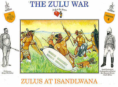 NEW! A Call To Arms 3204 Zulus Warriors at Islandwana 1879 (16 Figures)