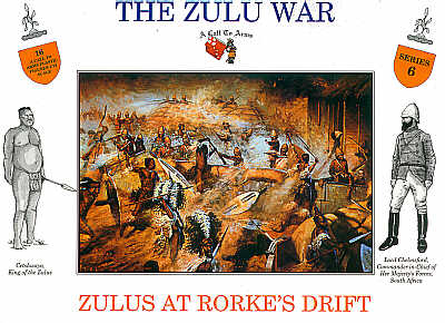 NEW! A Call To Arms 3206 Zulus Warriors at Rourkes Drift 1879 (16 Figures)