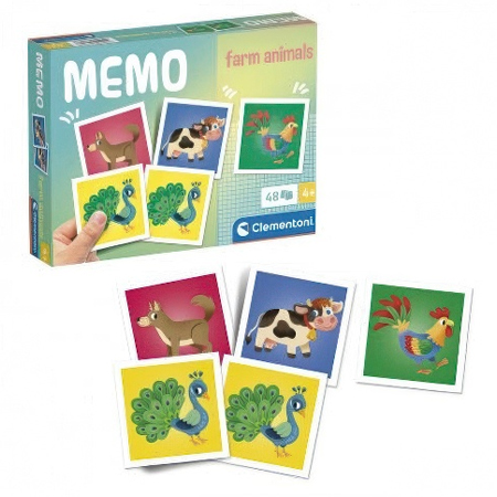 IGRACKA CLEMENTONI MEMO POCKET NOLI FARM ANIMALS 4+G
