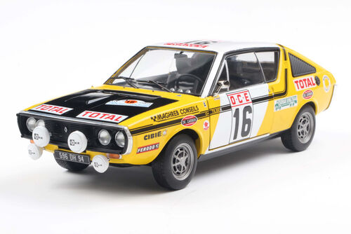 NEW! Solido 1803709 Renault 17 Gordini No.16 Prive 6th Rallye Morocco 1976