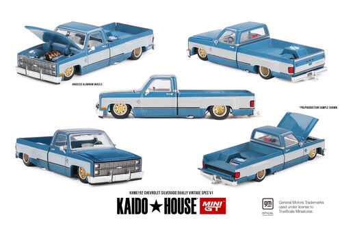 Mini GT KHMG192 Kaido House 192 Chevrolet Silverado Kaido Dually Vintage Spec V1