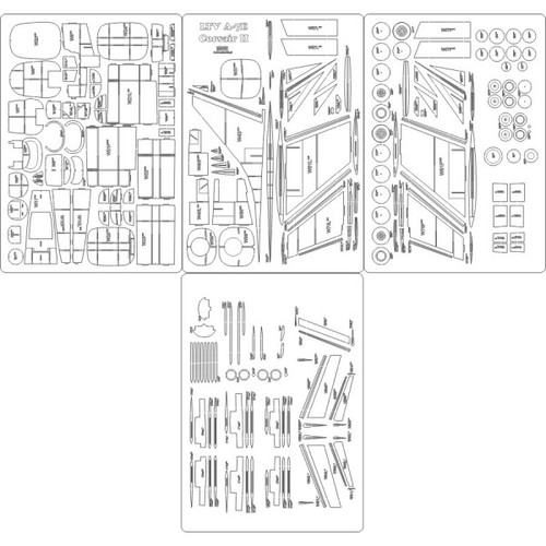Answer ANG-104-SZK LTV A-7E Corsair II - Laser Cut Frames