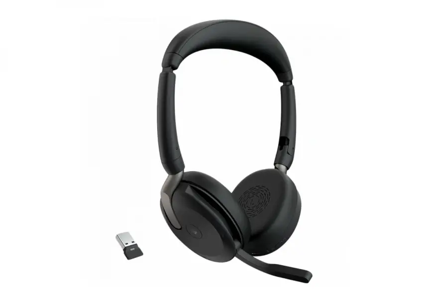 JABRA Bežične slušalice Evolve 2 65 Flex, Link380a MS Stereo, Crne