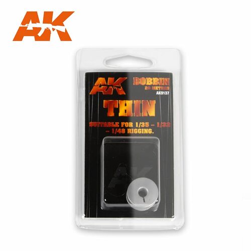 AK-Interactive 9137 Elastic Rigging Bobbin Thin