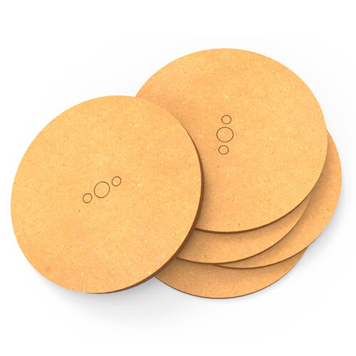 NEW! Green Stuff World 14374 MDF Bases - Round 90 mm (5 pcs)