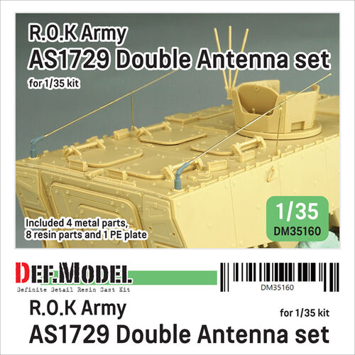 DEF Model DM35160 ROK Army AS1729 Antenna Double Set (for Academy Kits)
