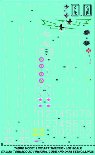 NEW! TAURO MODEL 32-555 Panavia Tornado ADV (F.2) in Italian Service