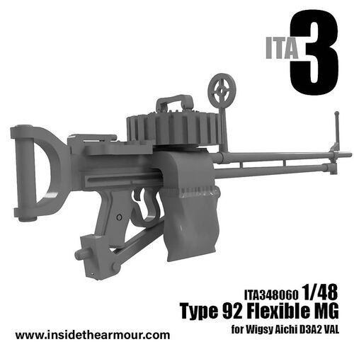 NEW! Inside the Armour ITA348060 Aichi D3A2 Val - Type 92 Machine Gun (for Wingsy Kits / 3D-Printed)