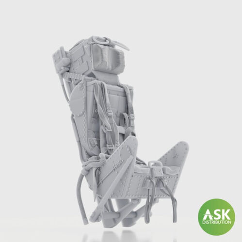 Art Scale Kit A32038 Martin-Baker Mk.2E Ejection Seat with Seat Belts / WITH Survival Seat Pan Pack (3D-Printed)