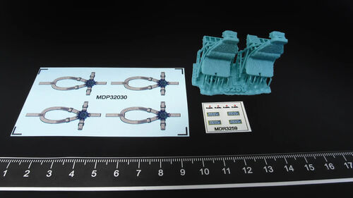 NEW! Metallic Details MDR3259 Sikorsky UH-60 / SH-60 and MH-60 Early - Pilot Seats (for Academy / Kitty Hawk and Zimi Model Kits)