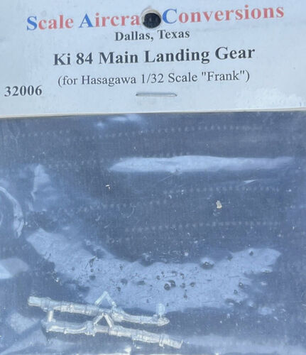NEW! Scale Aircraft Conversions 32006 Nakajima Ki-84 Type 4 Hayate (Frank) - Main Landing Gear (for Hasegawa Kits)