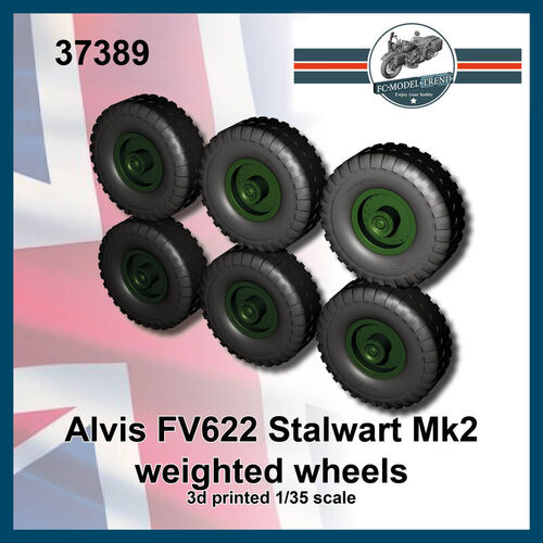 NEW! FC ModelTrend 37389 Alvis Stalwart - Weighted Wheels (3D-Printed)