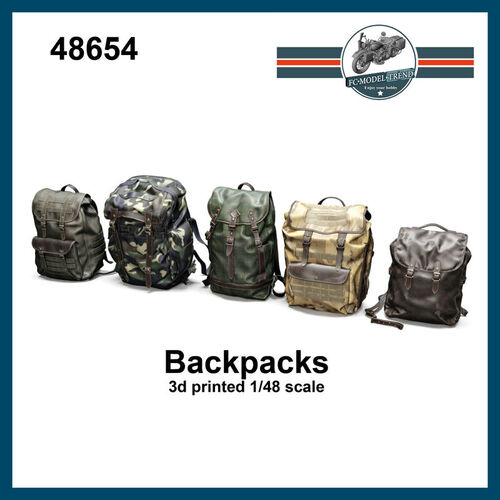 NEW! FC ModelTrend 48654 Backpacks (3D-Printed)