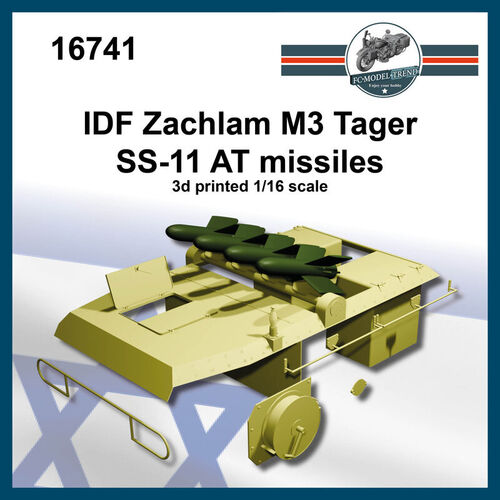 NEW! FC ModelTrend 16741 IDF Zachlam M3 Tager SS-11 AT Missiles (3D-Printed)