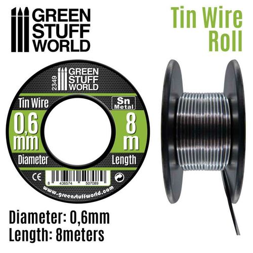 Green Stuff World 2349 Flexible tin wire roll 0.6mm