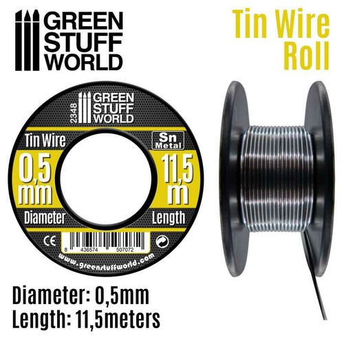 Green Stuff World 2348 Flexible tin wire roll 0.5mm