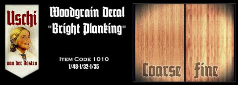 USCHI VAN DER ROSTEN 1010 Wood Decals "Bright Planking"