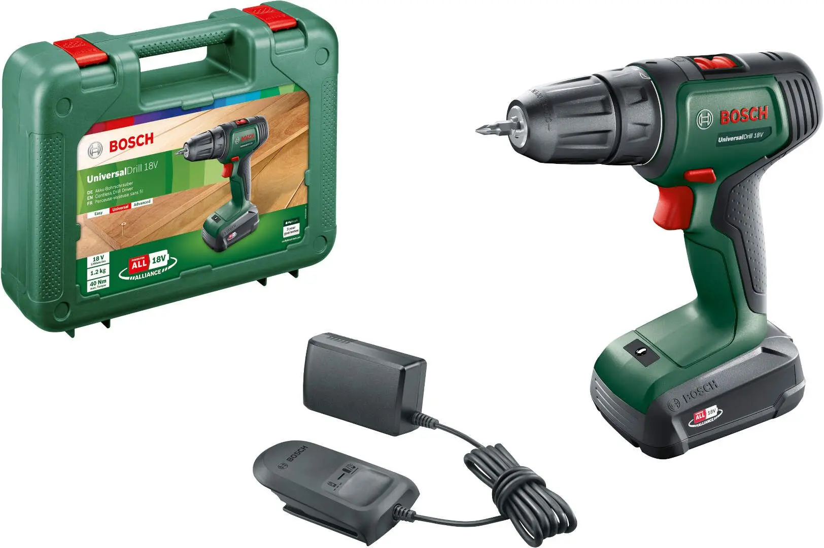 Bosch Akumulatorska bušilica/odvrtač UniversalDrill 18V, 2x 2.5Ah, 06039D4001