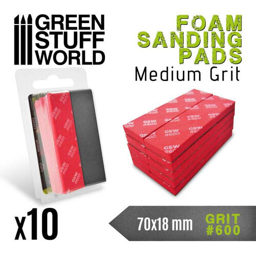 Green Stuff World 10771 Foam Sanding Pads 600 Grit