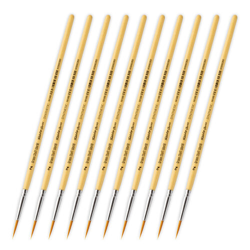 Green Stuff World 5800 Tabletop Synthetic Brushes No.2 (10 pcs)