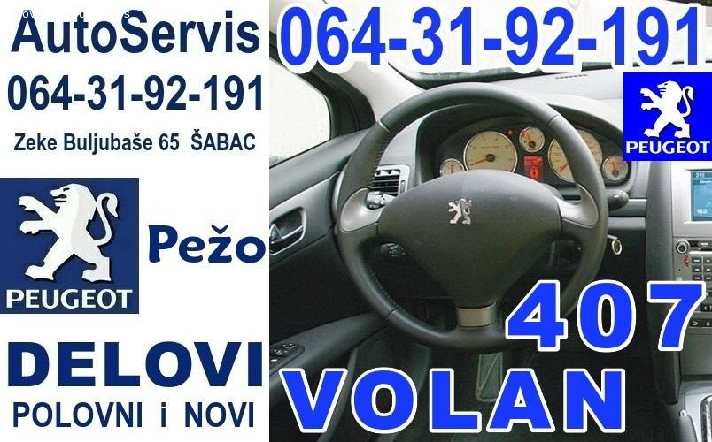 VOLAN PEŽO 407 PEUGEOT