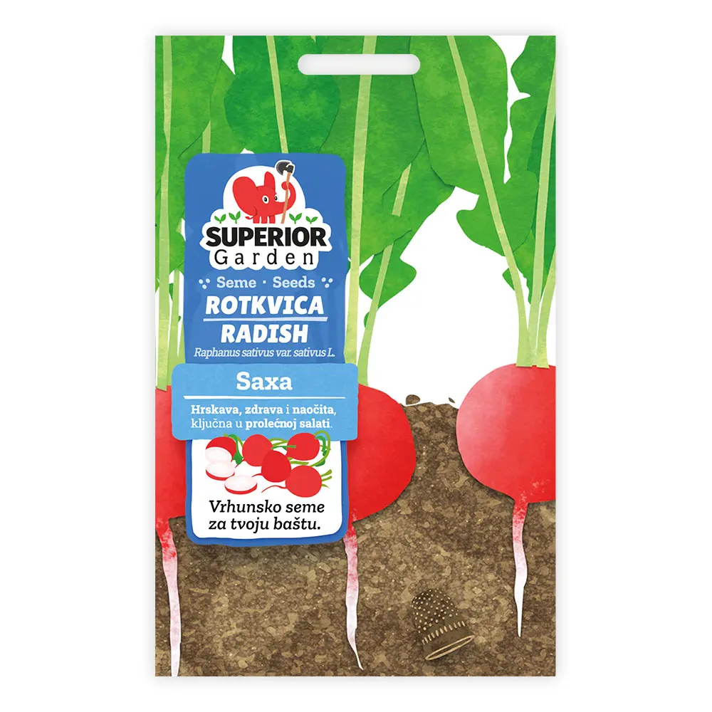 Superior Garden Seme za rotkvicu Saxa, 3 gr