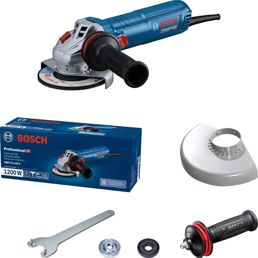 Bosch Ugaona brusilica GWS 12-125 S Professional 1200W 125mm sa potenciometrom 06013A6020