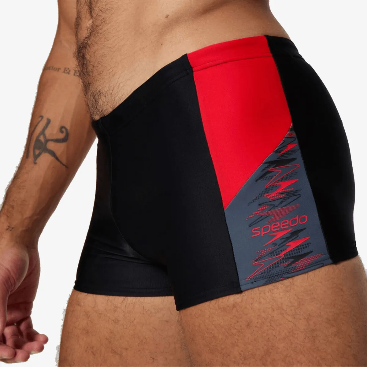 SPEEDO Kupaće gaće DIVE AQUASHORT BLK/RED