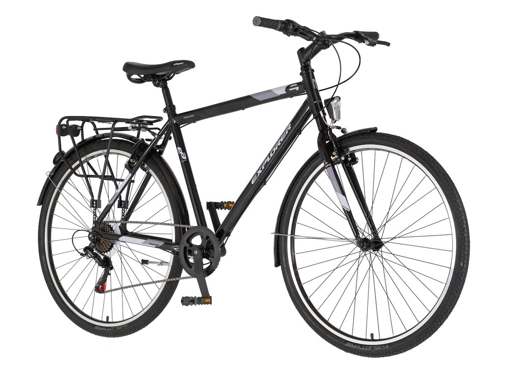 BICIKL TOUR EXPLORER AXYS 28" ALU 21" V-BRAKE 6 BRZINA 167-192CM (L/XL) CRNO SIVI