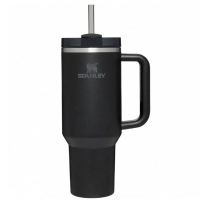 Termos - Stanley, The Quencher H2.O FlowState, Tumbler, Black Tonal, 1.18L