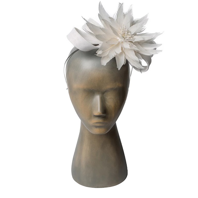 FEATHER FLOWER FASCINATOR