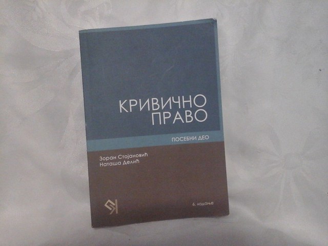 Krivično pravo posebni deo Zoran Stojanović Nataša