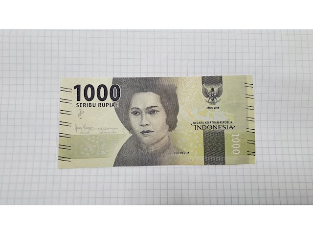 INDONEZIJA 1000 RUPIAH 2021 GODINA