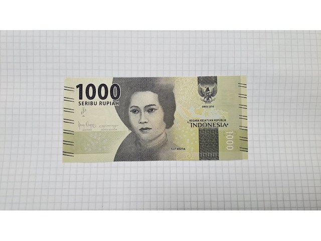 INDONEZIJA 1000 RUPIAH 2021 GODINA