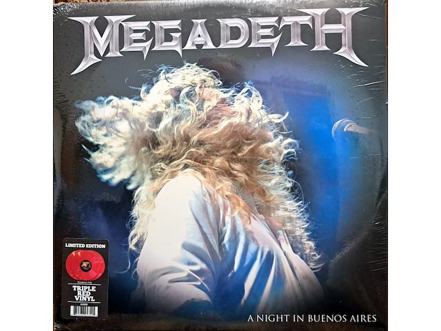 Megadeth ‎– A Night In Buenos Aires (US; 2021; 3LP-RED)